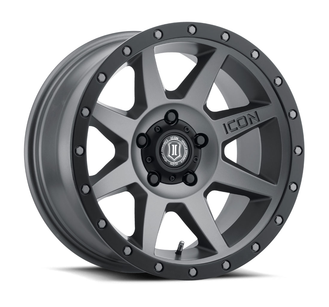 ICON REBOUND 18X9 5X150 ET+25 BOCIN 95.1 TITANIUM ICON18010 – llantarcol